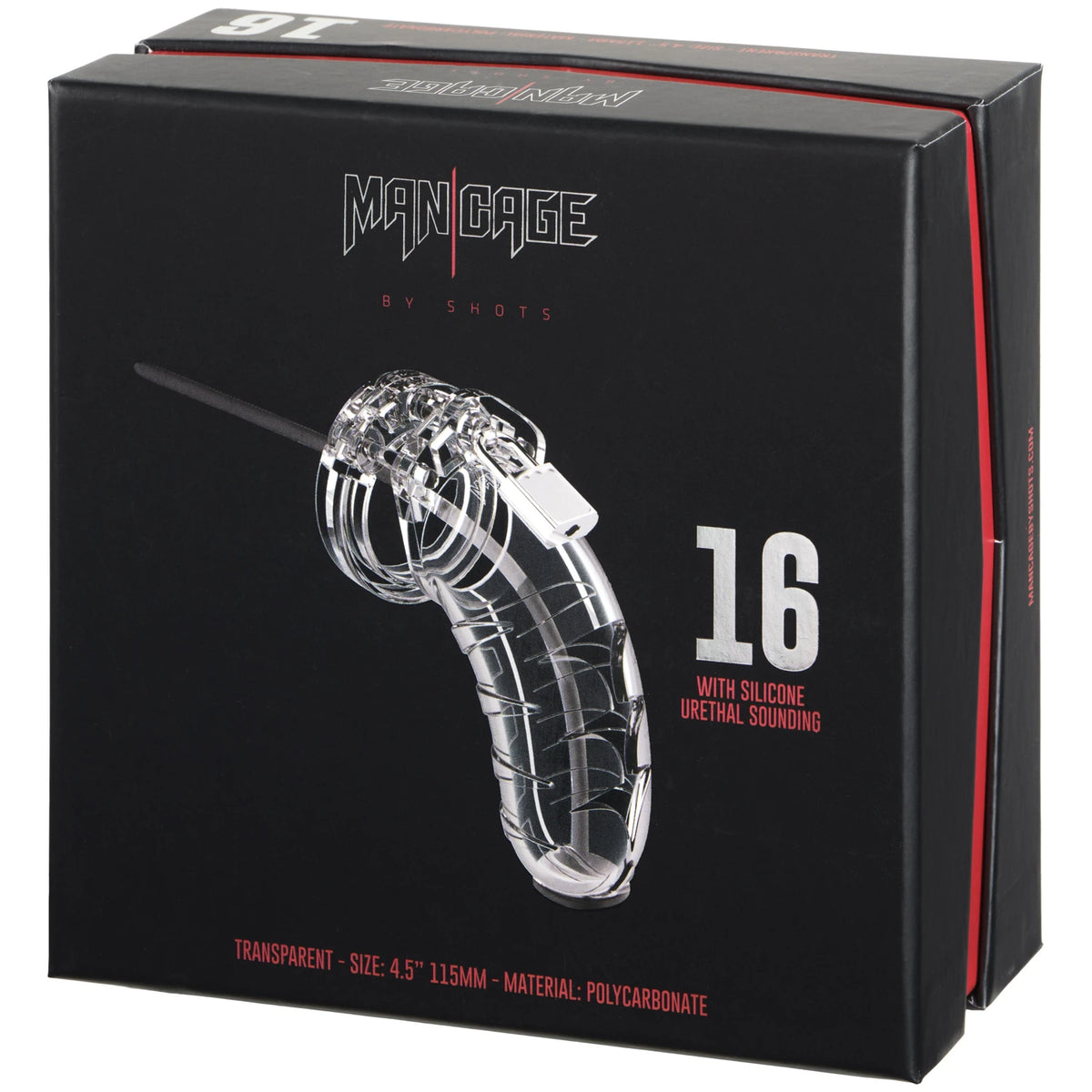 MANCAGE 4.5" Model 16 Chastity Cock Cage with Urethral Sounding - Clea – Extreme Toyz