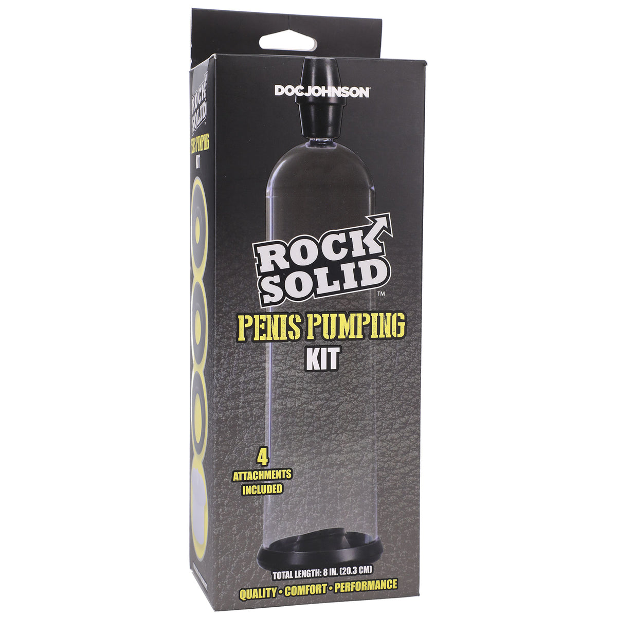 ROCK SOLID Penis Pumping Kit with 4 Attachments – Extreme Toyz