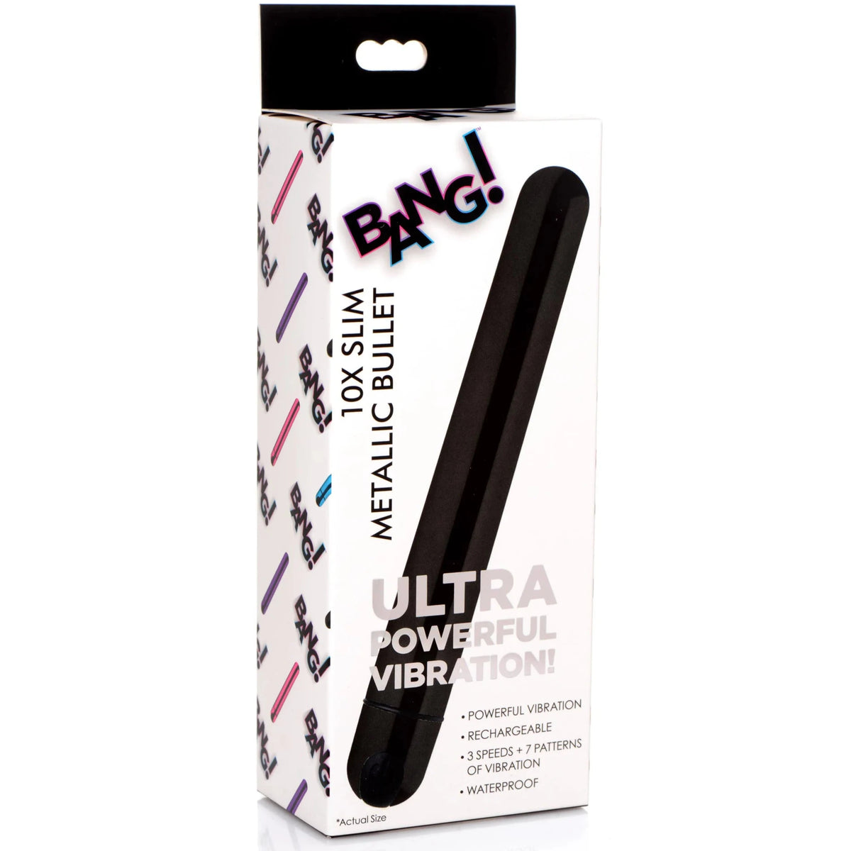 10X Rechargeable Slim Metallic Bullet - Black – Extreme Toyz