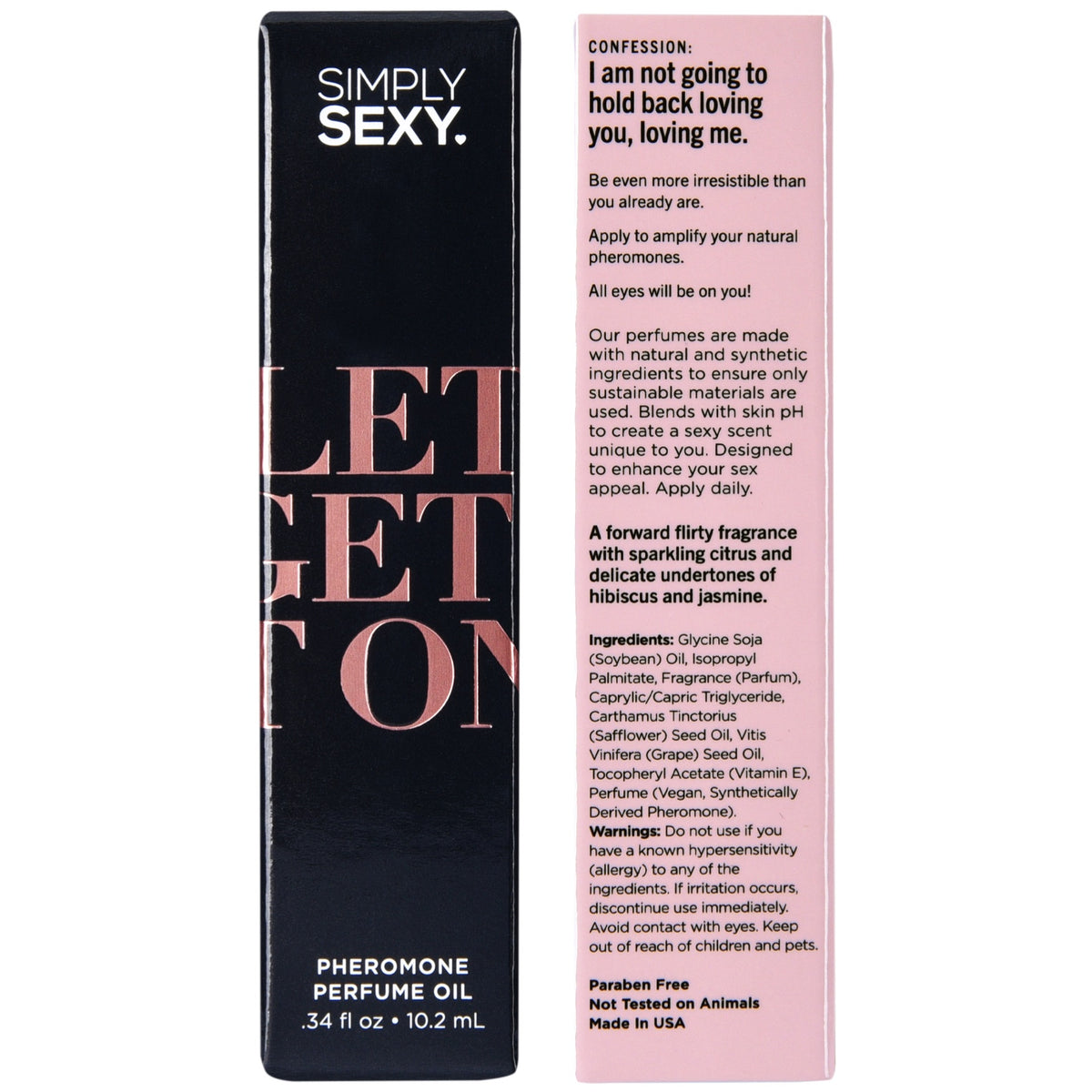SIMPLY SEXY Confessions Collection Let’s Get It On Pheromone Perfume O ...