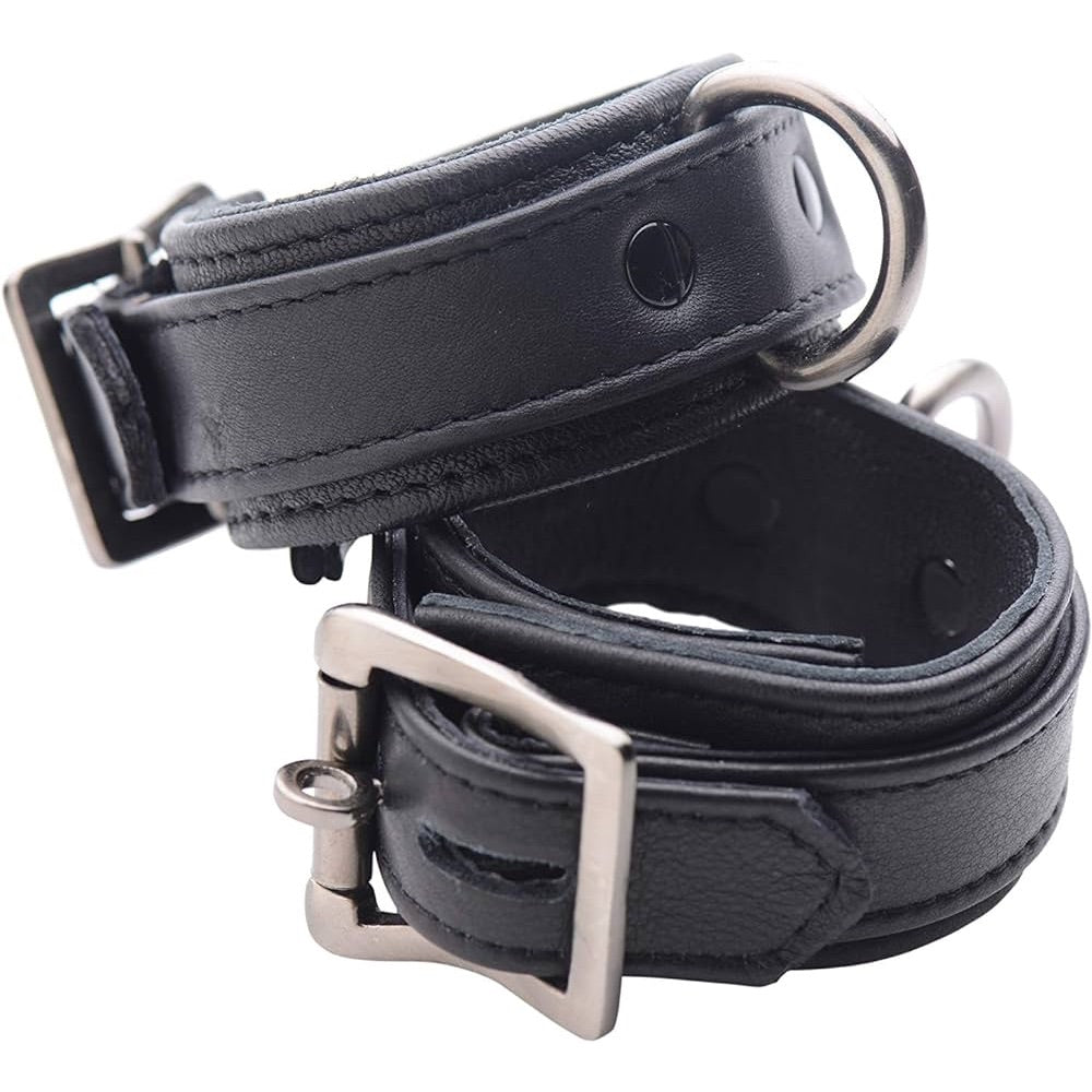 Leather Luxury Locking Wrist Cuffs – Extreme Toyz
