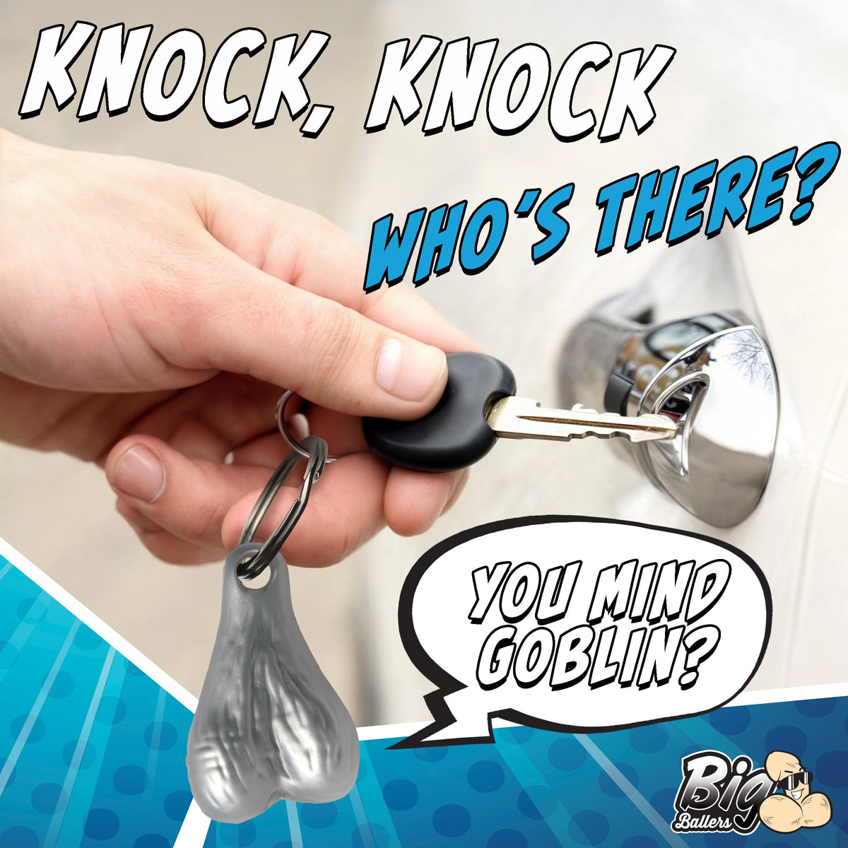 Big Nuts Keychain - Silver – Extreme Toyz