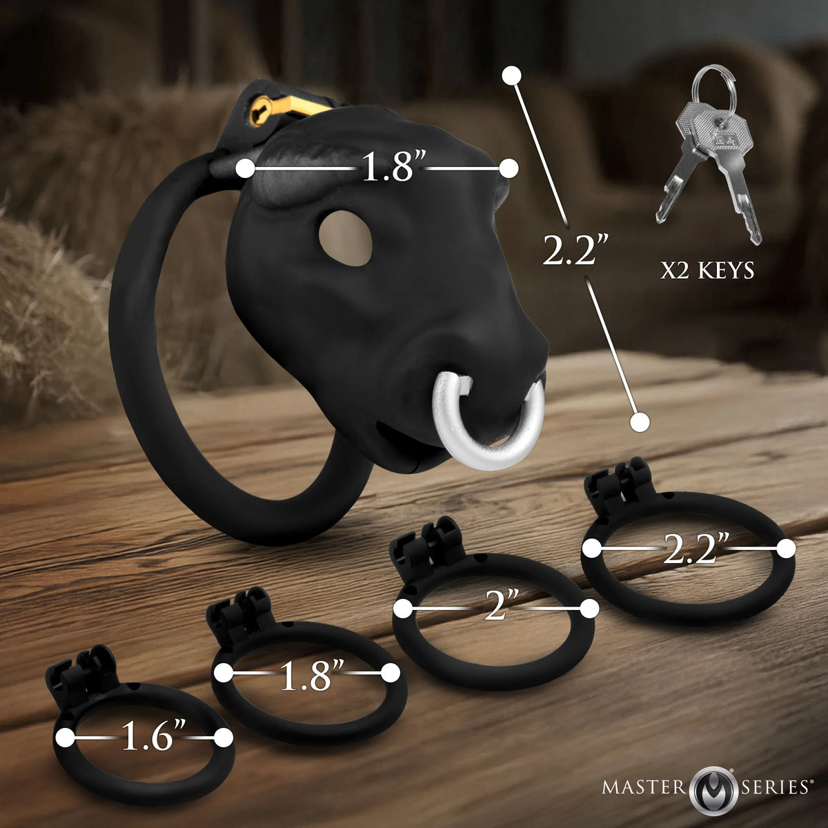 Bull Chastity Cage - Black – Extreme Toyz
