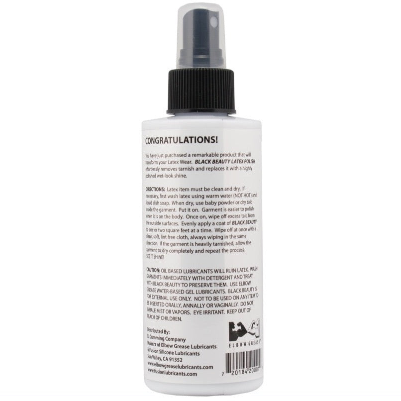 Black Beauty Latex Polish Spray 7 oz. – Extreme Toyz