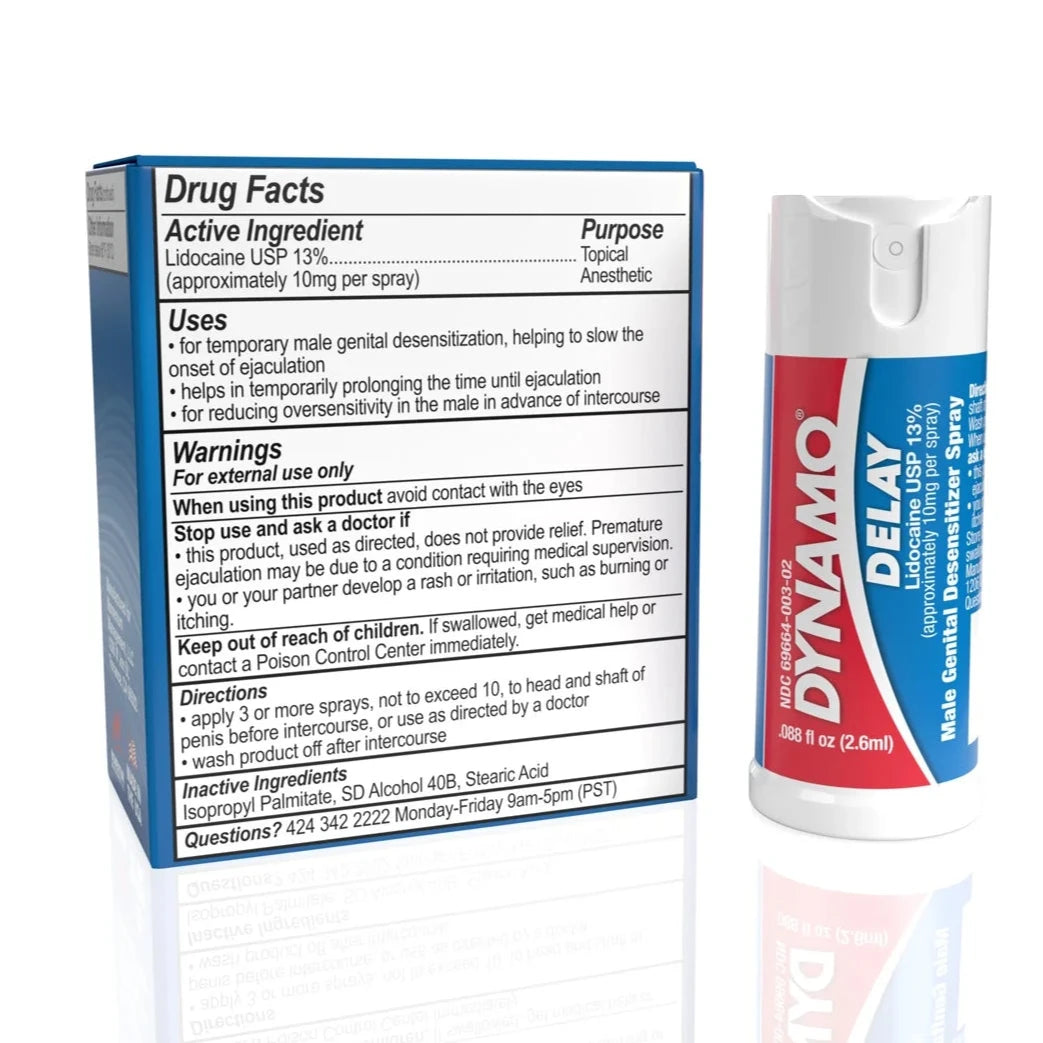 Dynamo Delay to Go Male Genital Desensitizer Spray - 2.6ml – Extreme Toyz