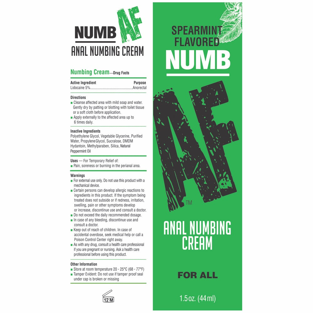 Numb AF Mint Anal Numbing Gel - 1.5 oz. – Extreme Toyz