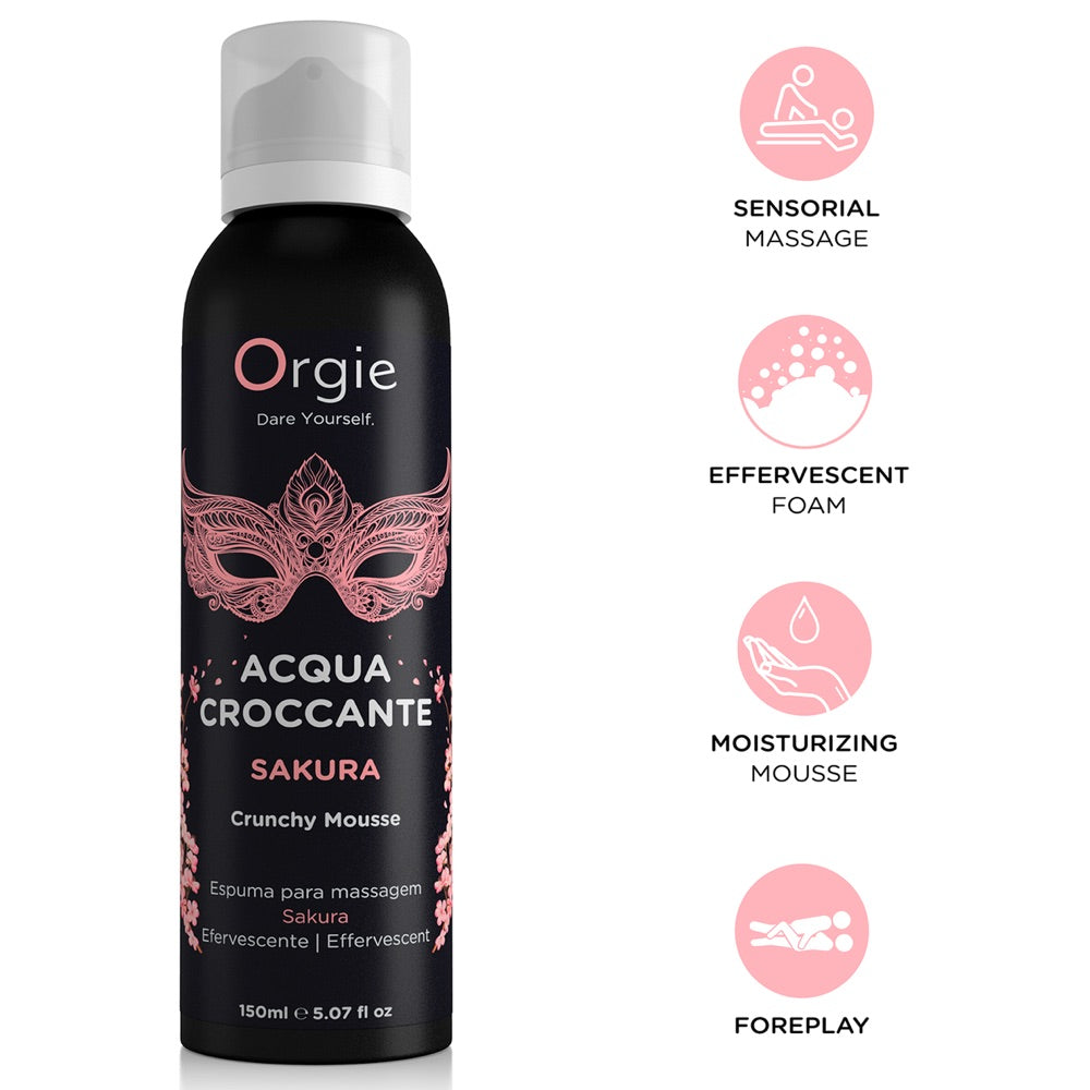 Acqua Croccante Massage Crunchy Mousse - Sakura 150ml – Extreme Toyz
