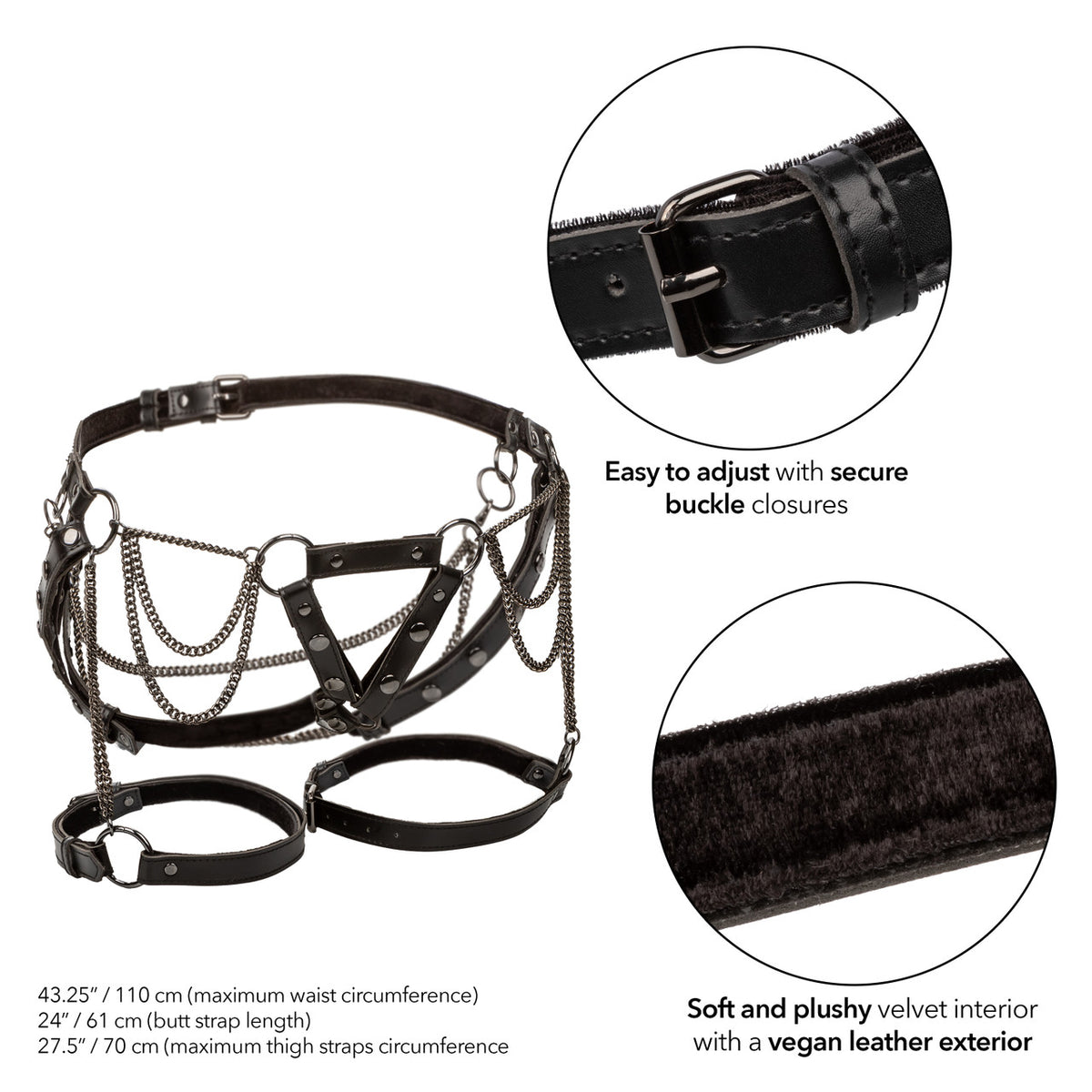 Euphoria Collection Thigh Harness With Chains – Extreme Toyz