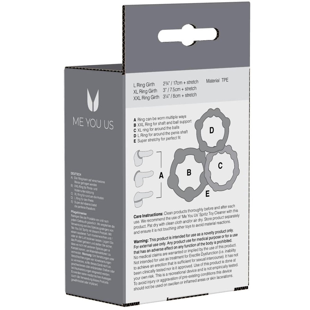 Easy Squeeze Cock Ring Set – Extreme Toyz